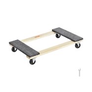 Costway Lightweight Heavy-Duty 2pc 440lbs Rectangle Wooden Platform ...