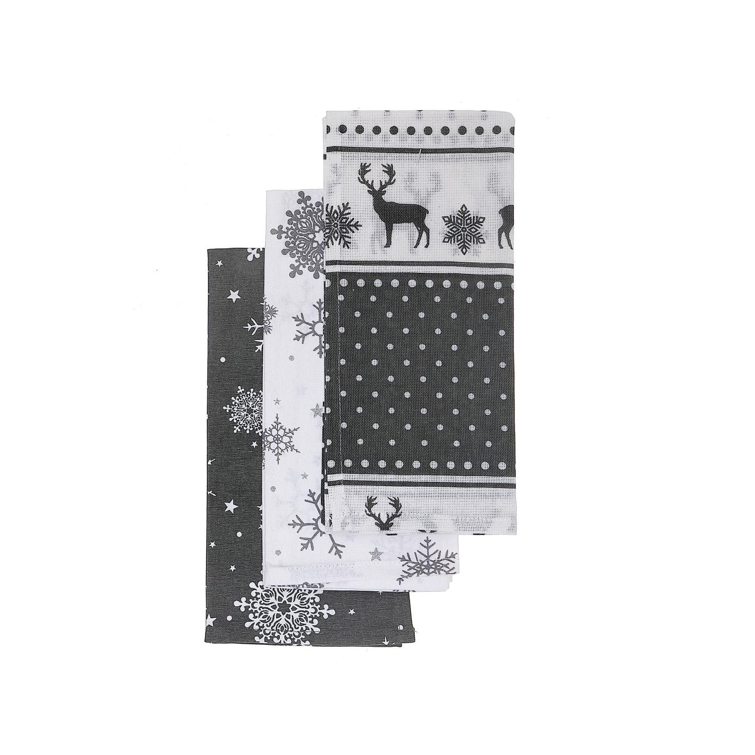 Click here for Ih Casadécor Cotton Kitchen Towel (Winter Gray) (A... prices