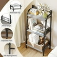 3-Tier Bathroom Ladder Shelf, Small Freestanding Ladder Shelf for ...