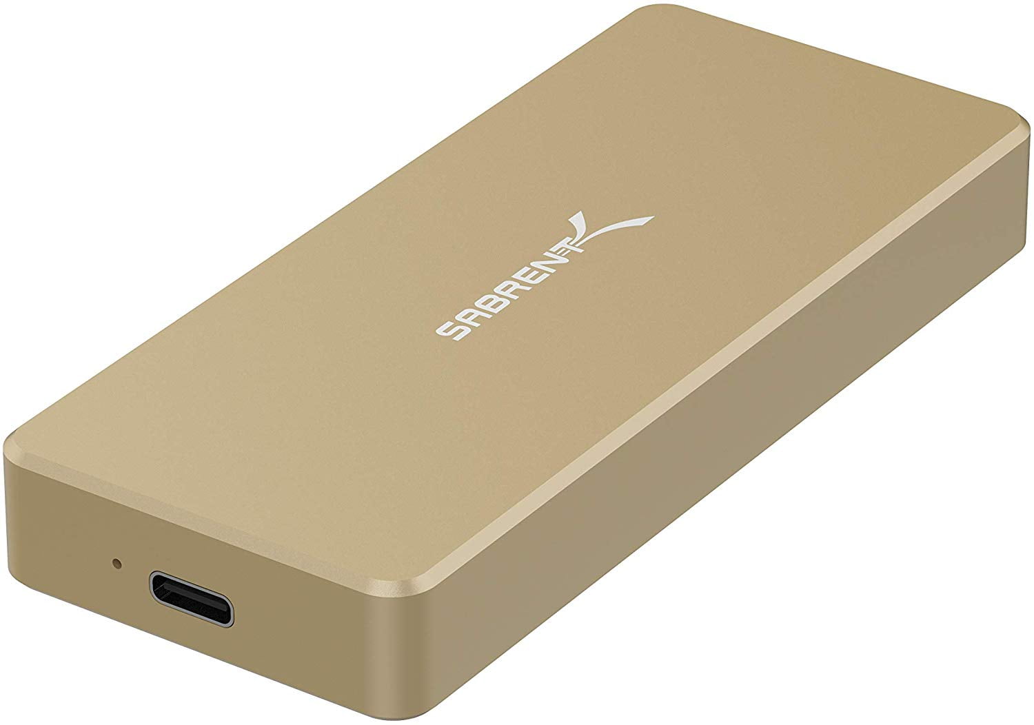 Sabrent USB Type-C Aluminum Enclosure for M.2 NVMe SSD in Gold (EC-NVME ...