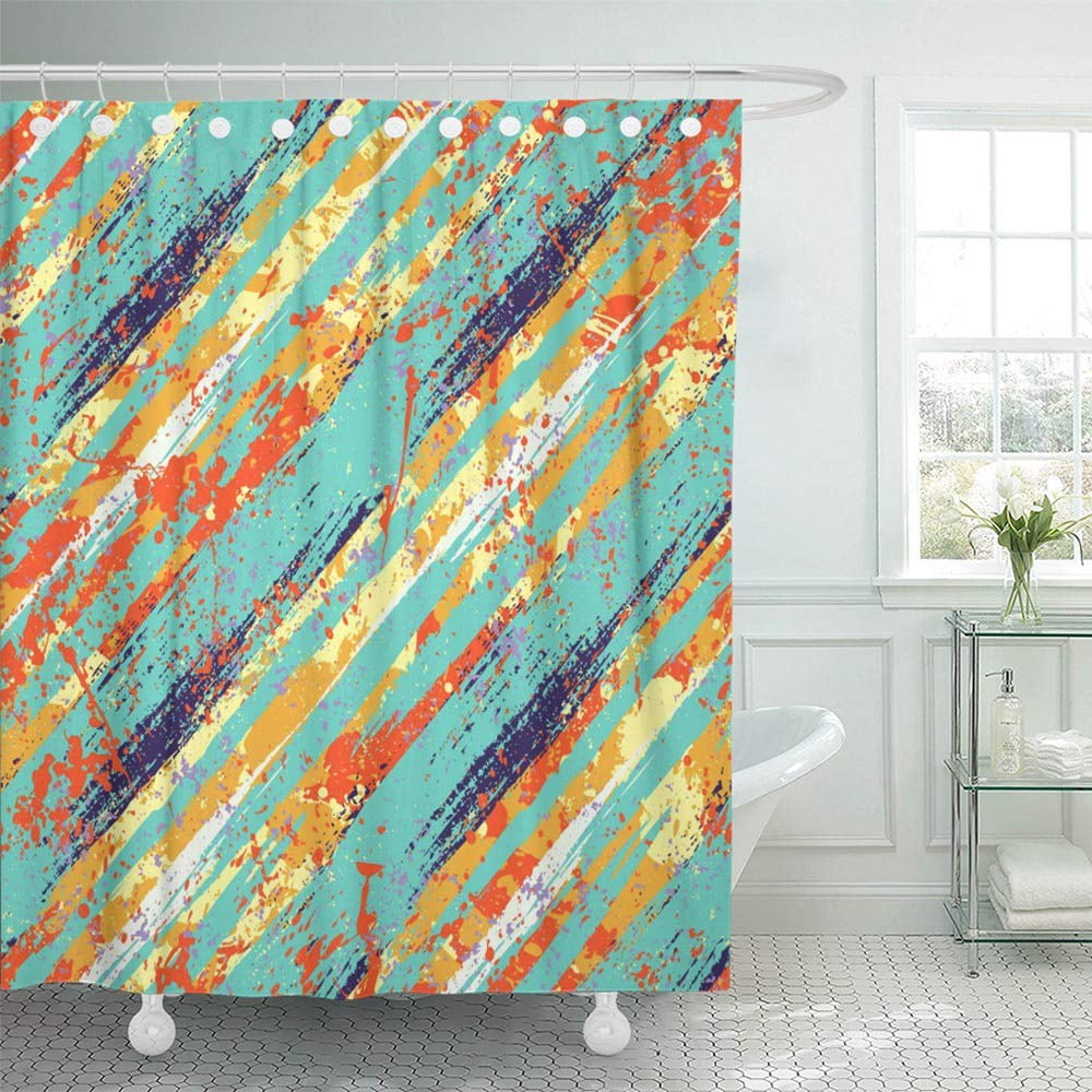 KSADK Striped with Brushed Diagonal Lines and Stripes in Bright Colors ...