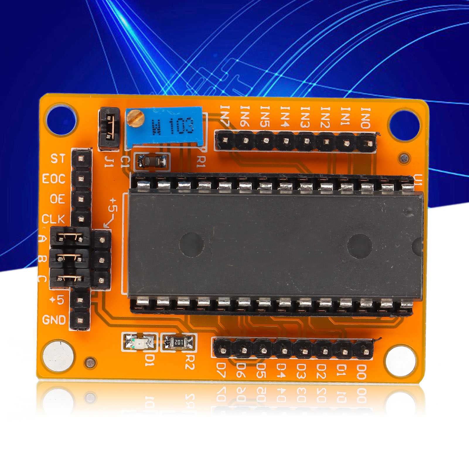 Módulo de Conversión Analógico a Digital ABS 8 Módulo Convertidor AD Paralelo con Potenciómetro ...