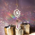 1pcs Crystal Suncatchers, Light Catcher, Boho Decor, Moon Evil Eye ...