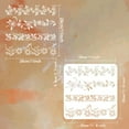 Flower Border Painting Stencil 11.8x11.8inch Reusable 4 Styles Vine ...