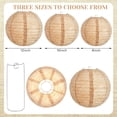 48 Pcs Print Burlap Paper Lanterns Round Chinese Paper Lanterns ...