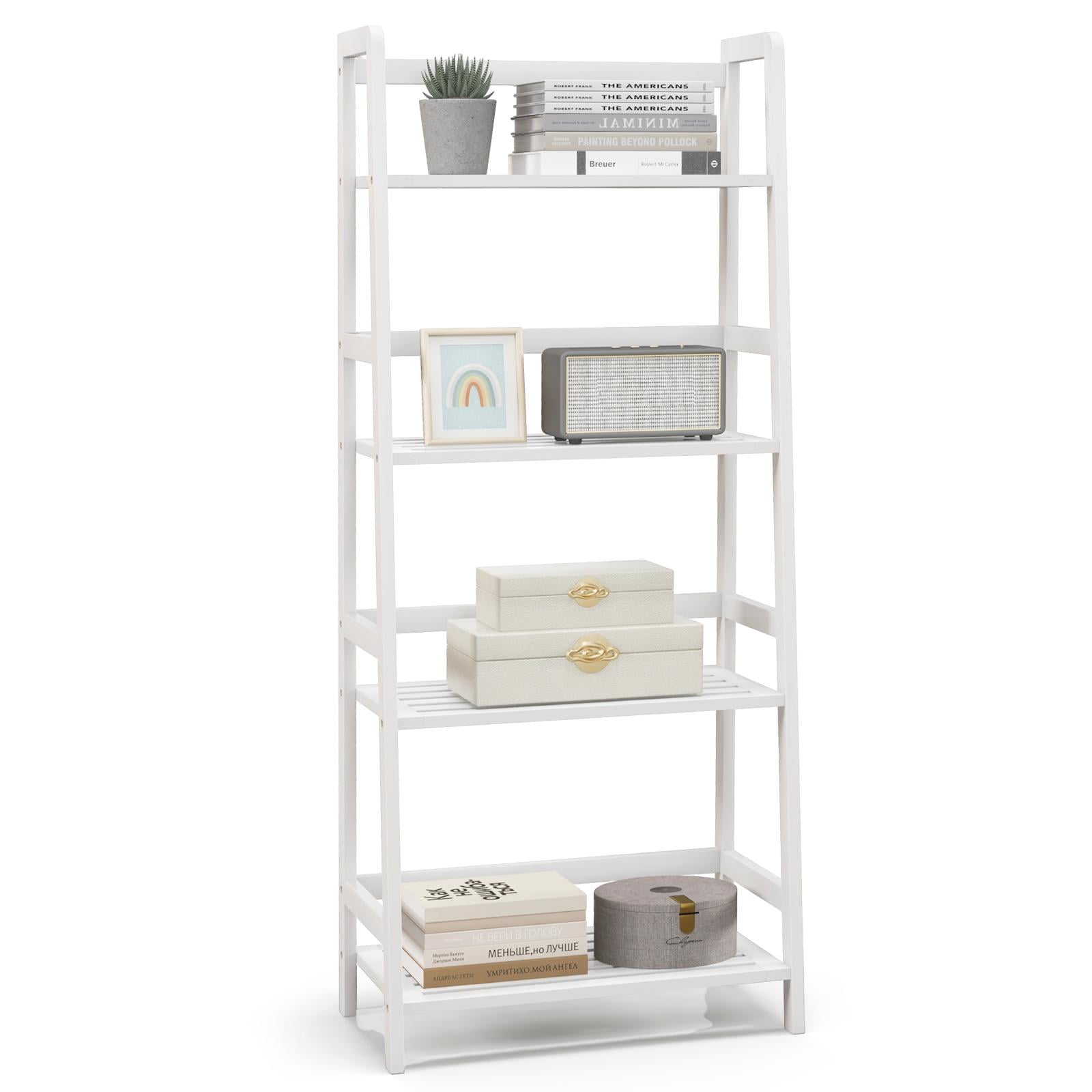 Click here for Giantex 4-Tier Bamboo Ladder Shelf  Wodden Bookshe... prices