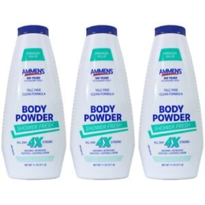 3 Pack - Ammens Shower Fresh Body Powder Talc Free Clean Formula11oz ...