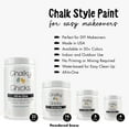 Chalky Chicks 16 Fl Oz Matte Powdered Snow (Pure White) Chalk Paint for ...