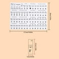 PVC Keyboard Stickers for 88 61 54 Key Pianos Staff Symbols Note ...