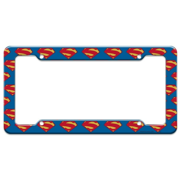 Superman New 52 Shield Logo License Plate Tag Frame - Walmart.com