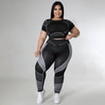 AURA Plus Size Yoga Set Women Workout Outfit XL-5XL Activewear Gym ...