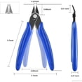 5 Inch Micro Flush Cutter, 2 Pack Small Wire Cutters Spring Loaded ...