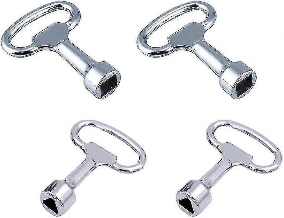 4pcs Metal Triangular Keys Utility Cabinet Key Key Distribution Cabinet ...