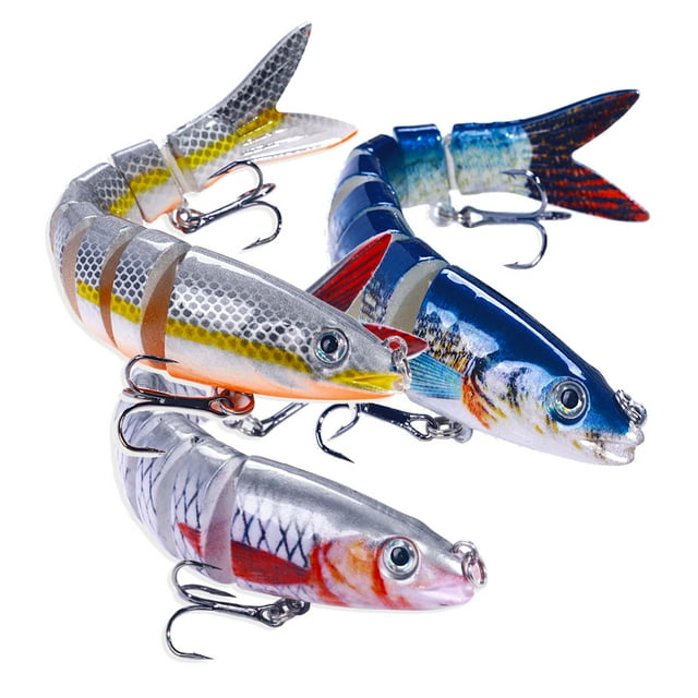 Fishing Lures for Bass Trout Multi Jointed Swimbaits Slow Sinking ...