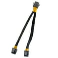 Zeiwohndc CPU Power Cable PCI-E 8 Pin Female to Dual 8 Pin(4+4) Male ...