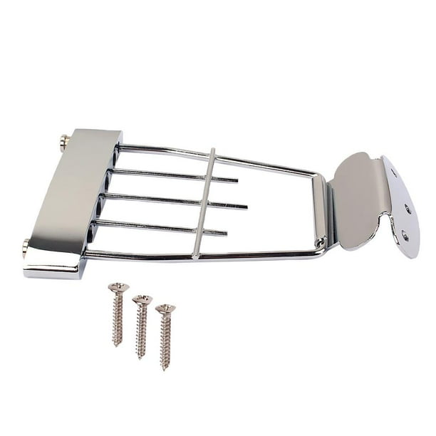 Chrome 4 String Tailpiece Bridge for Archtop Guitar Parts - Walmart.ca