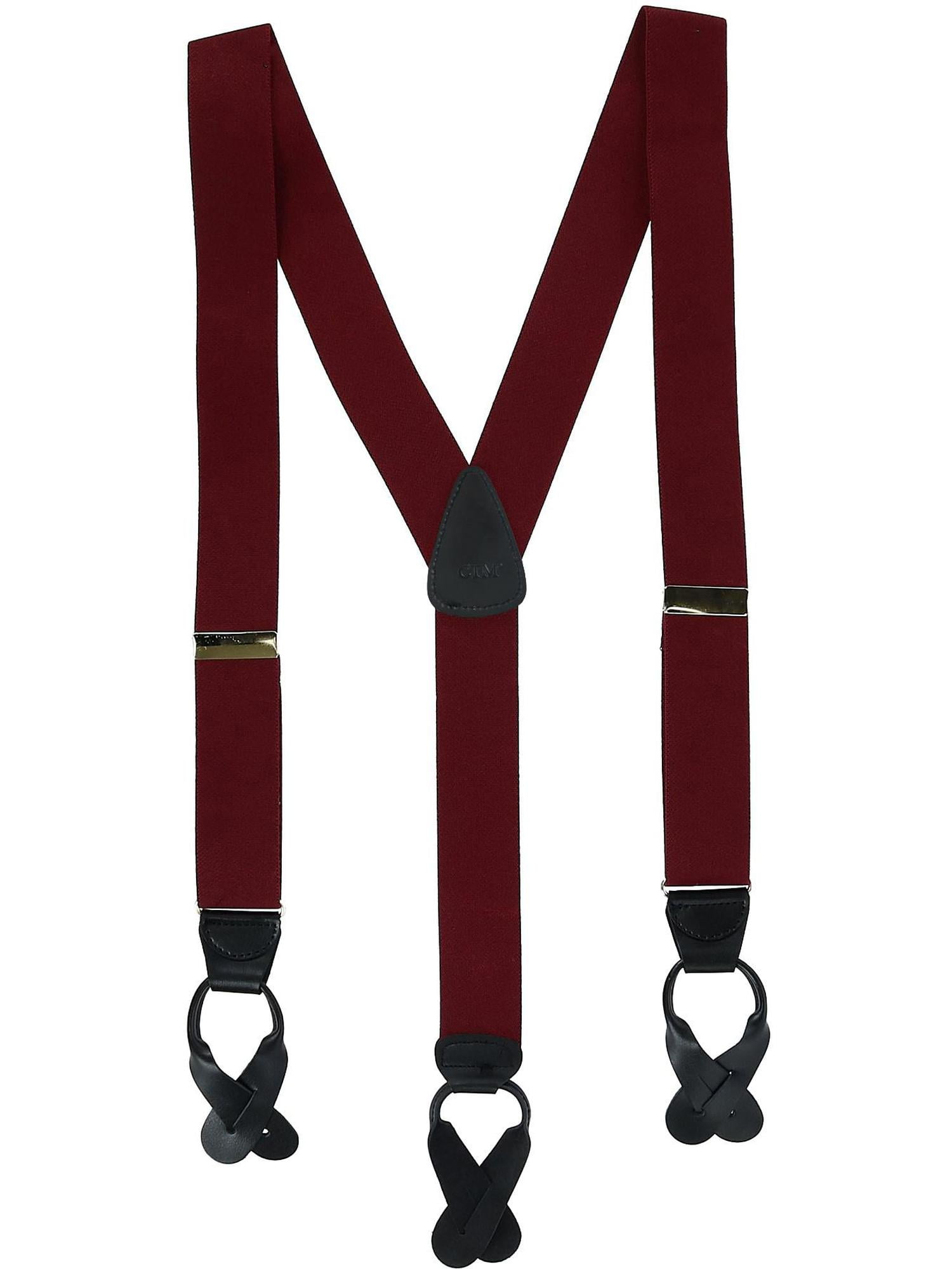 CTM Elastic Button End Suspenders (Men) - Walmart.com