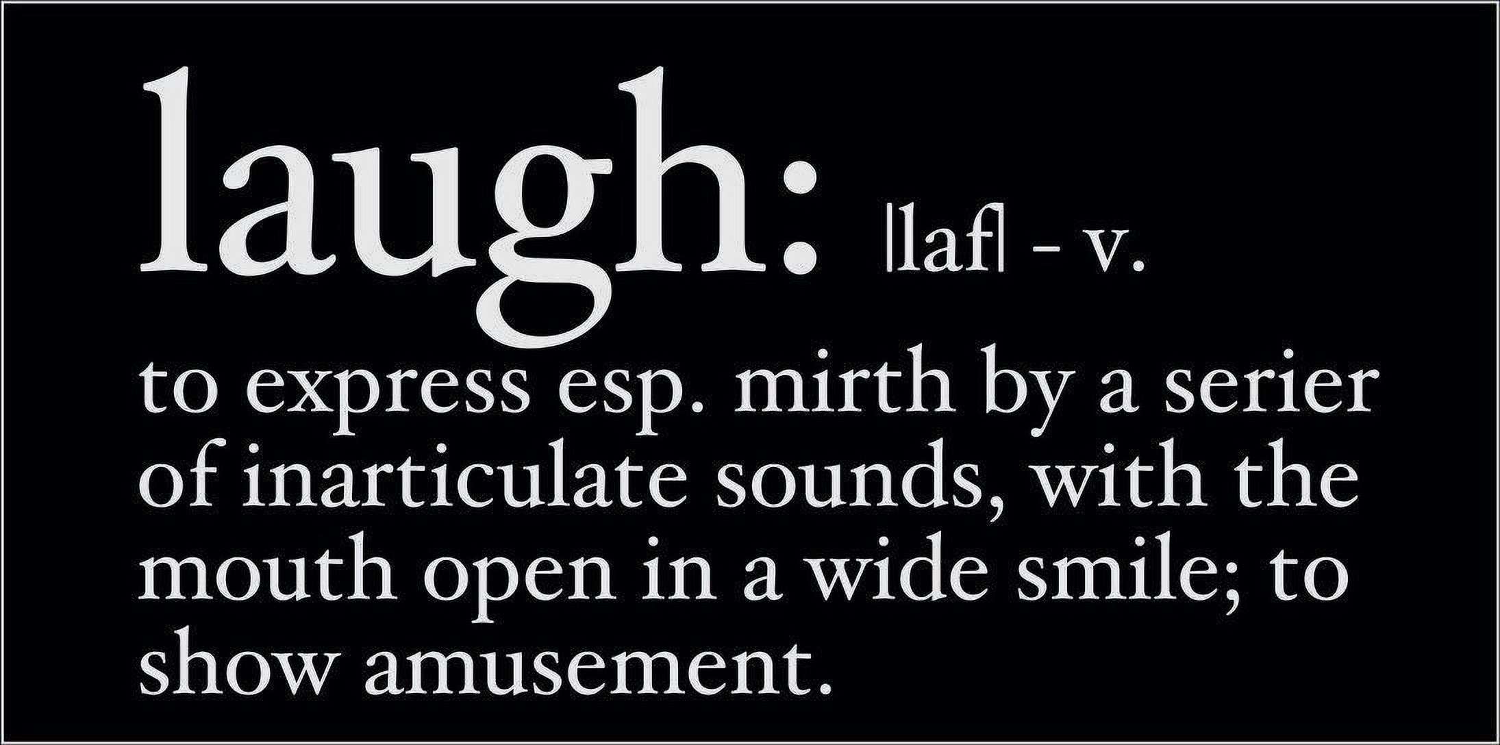 Laugh Definition Vinyl Decal - Large - White - Walmart.com