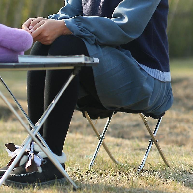 Outdoor Handbag Folding Stool Portable Less Steel Ing Ch Travel Subway ...