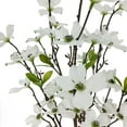 Mainstays Indoor 22 in Artificial Polyester Dogwood Bush, White Color ...