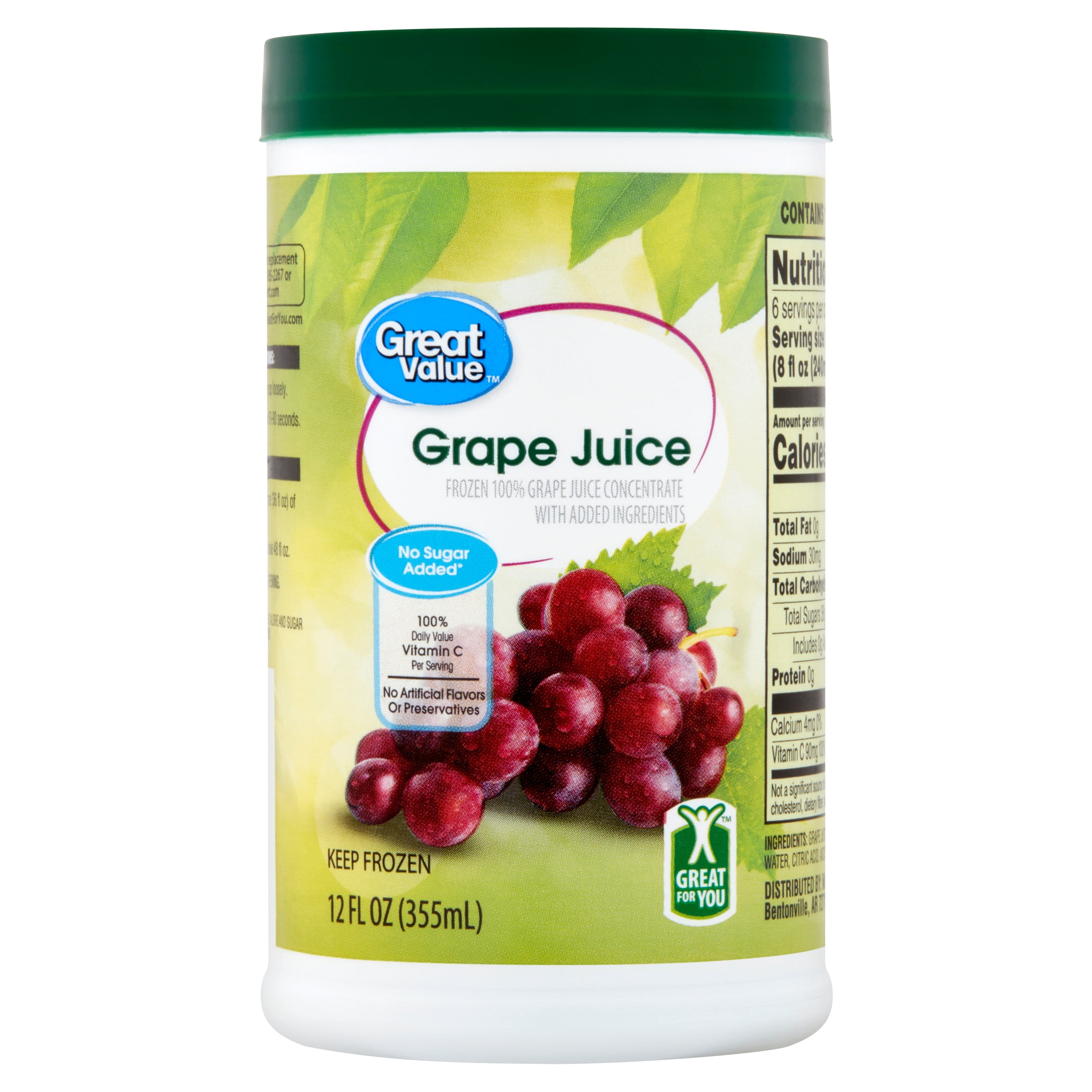 Great Value Grape Juice, Frozen, 12 fl oz - Walmart.com