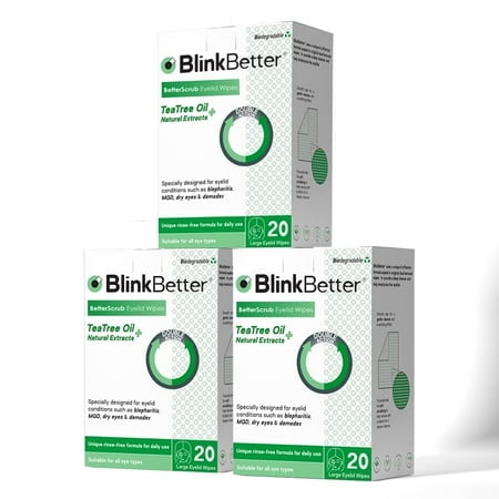 Click here for Blinkbetter Tea Tree Oil Eyelid Wipes- 60 (Pack Of... prices
