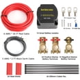 Isolator 12V Kit 140Amp Split Charge Relay with 20ft 6AWG Wiring Kit ...