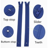 100pcs Nylon Coil Zippers , 8 Inch Colorful Sewing Zippers Supplies for ...
