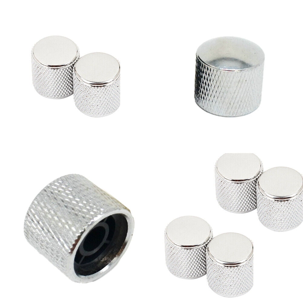 US 10-20 Pc Forge Nickel Flat-Top Barrel Knobs Telecaster Metal Guitar ...