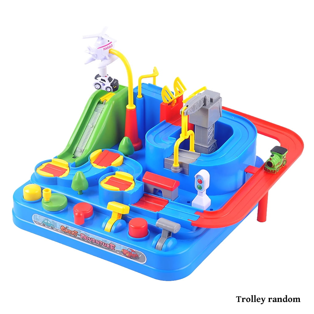 Car Adventure Track Toys Set Educational Rescue Vehicles Race Game ...