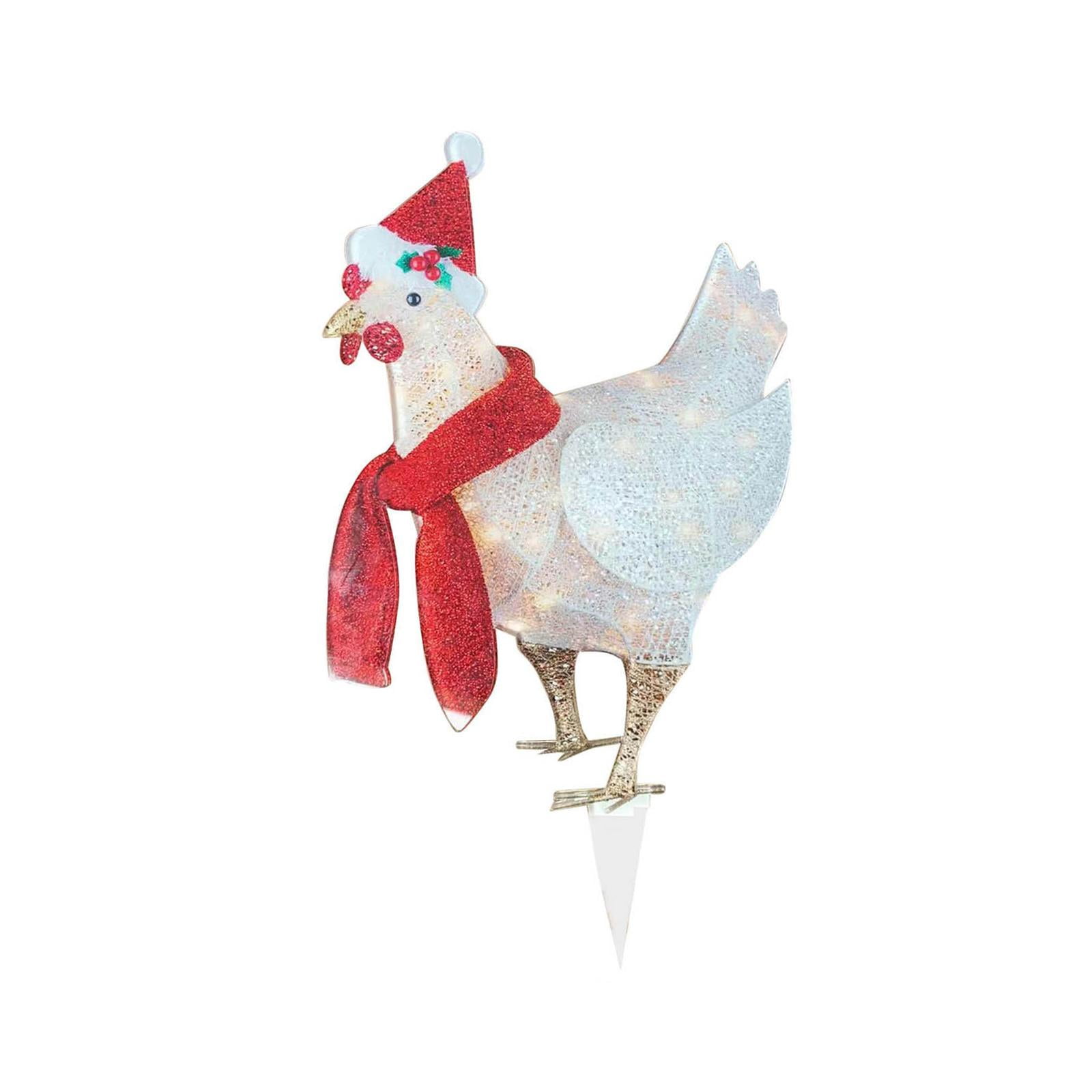 Click here for Elodie Xmas Light Up Chicken Christmas Decoration... prices
