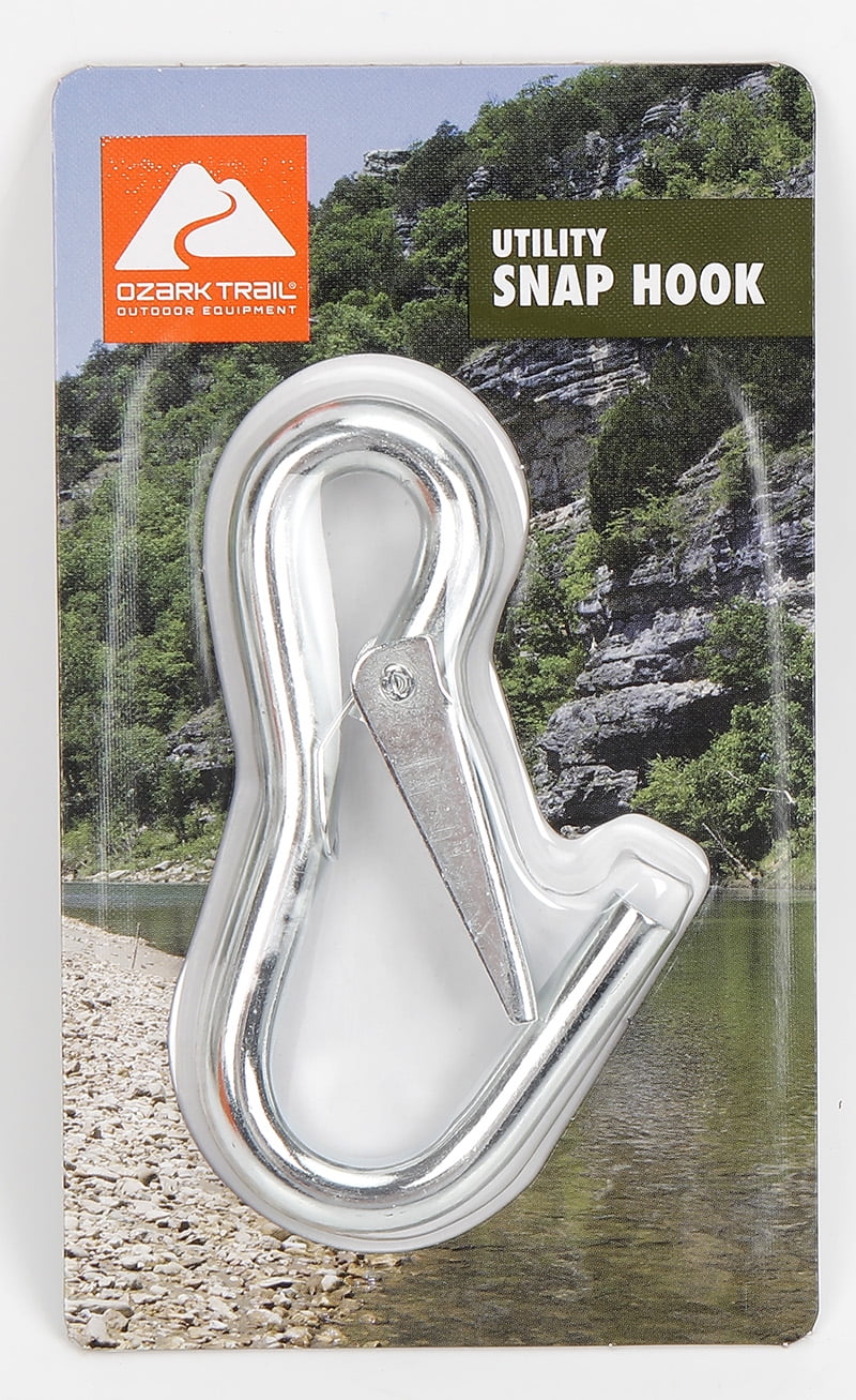 Ozark Trail 4-Inch Utility Snap Hook, Zinc-Plated Steel, Model BT6167 ...