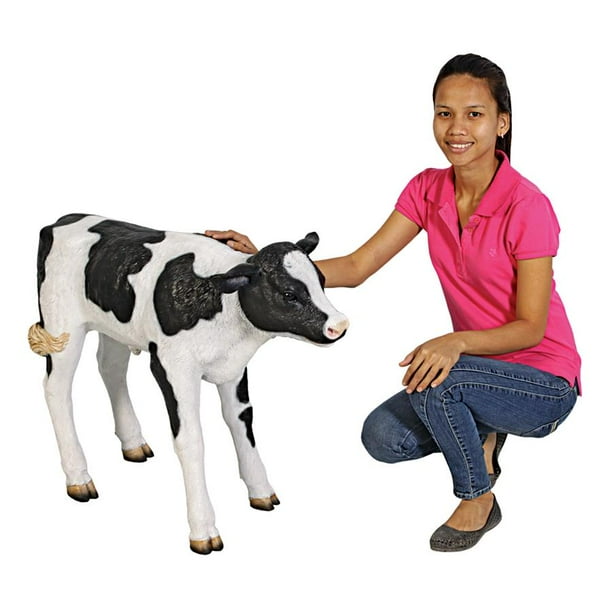 Design Toscano Buttercup, the Life-Size Holstein Calf Dairy Cow Statue ...