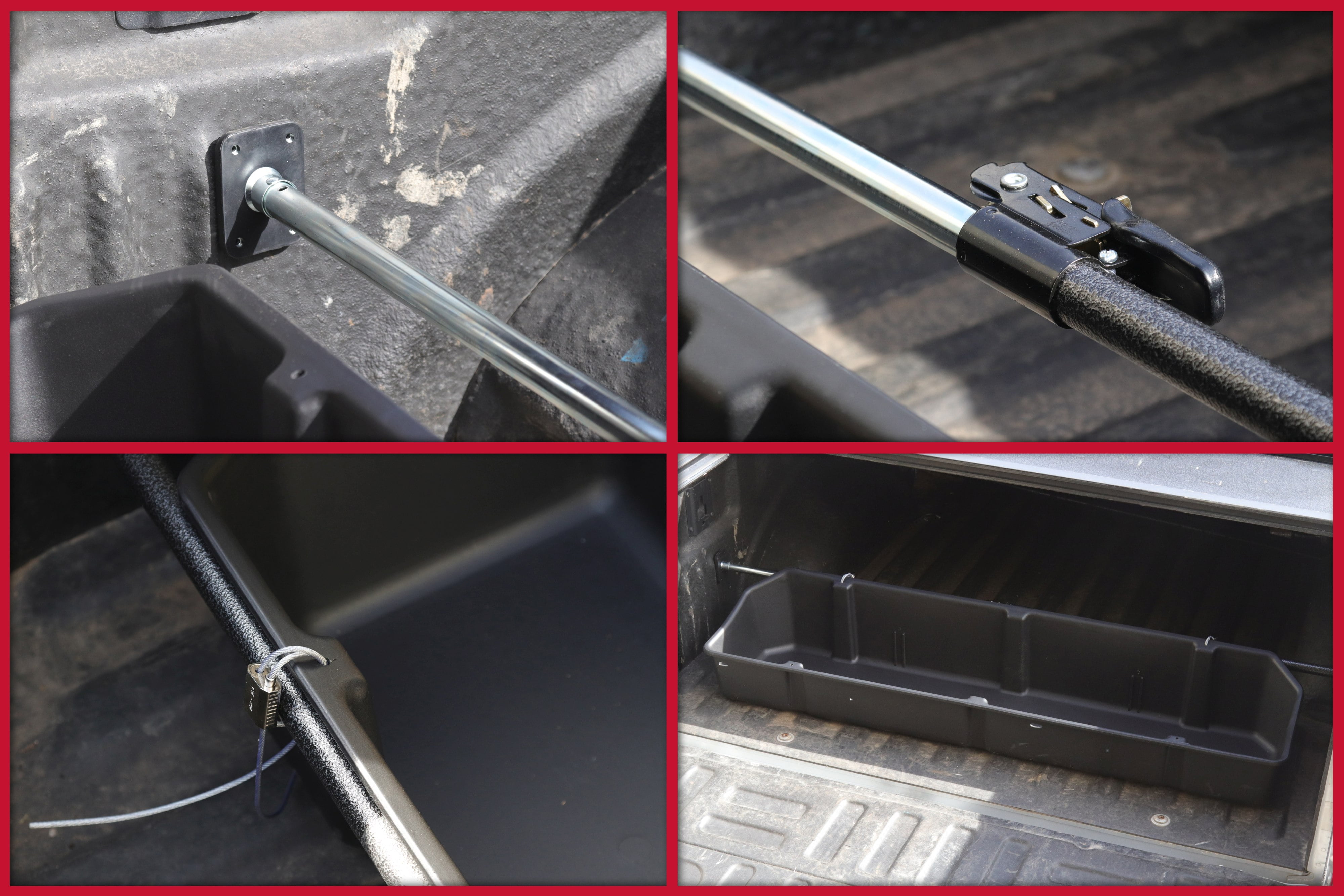 Buy Red Hound Auto Truck Bed Storage Cargo Container Compatible with ...