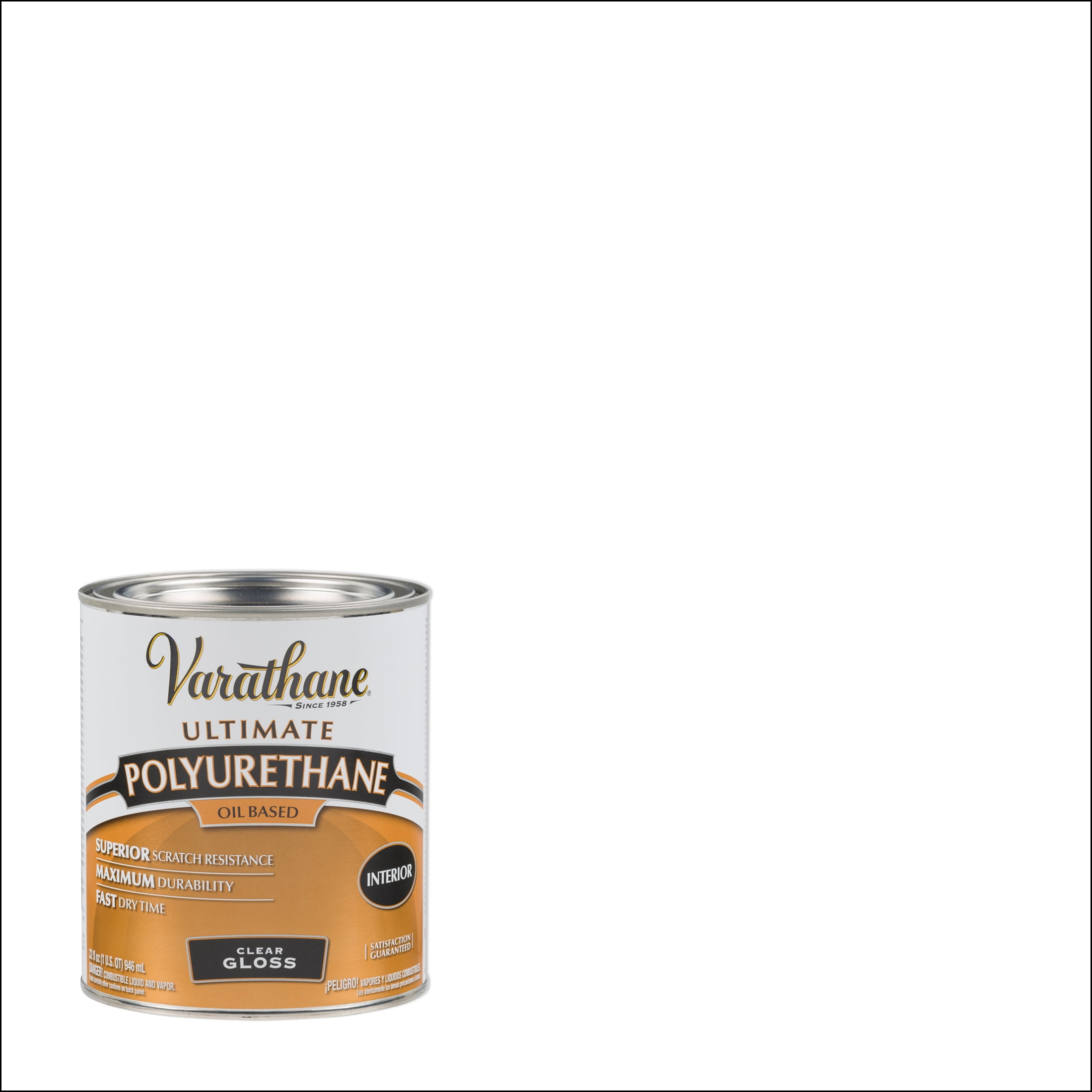 Clear, Varathane Gloss Ultimate Polyurethane Oil-Based-9041H, Quart ...