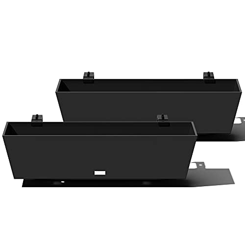 Veradek Pure Series Railing 36" Planter 2 Pack Black - Walmart.ca