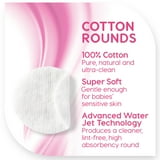 Simply Soft Premium 4-Layer Facial Cotton Rounds, 100% Pure Absorbent ...