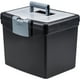 Storex, STX61502U01C, Portable Storage Box, 1 / Carton, Black - Walmart.com