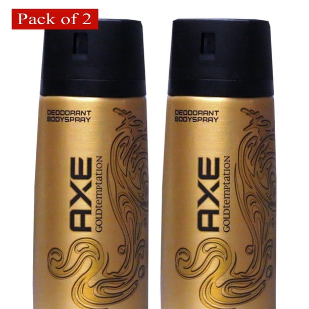 Axe Body Spray Gold Temptation 150ml (paquete de 2) | Walmart en línea