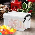 Clear Mini Storage Box With Lock 0.14 Liter Clear Transparent Small ...