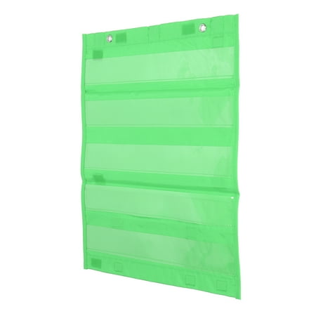 Classroom Pocket Chart, Polyester PVC Magnetic Combination Use 5 Rows ...