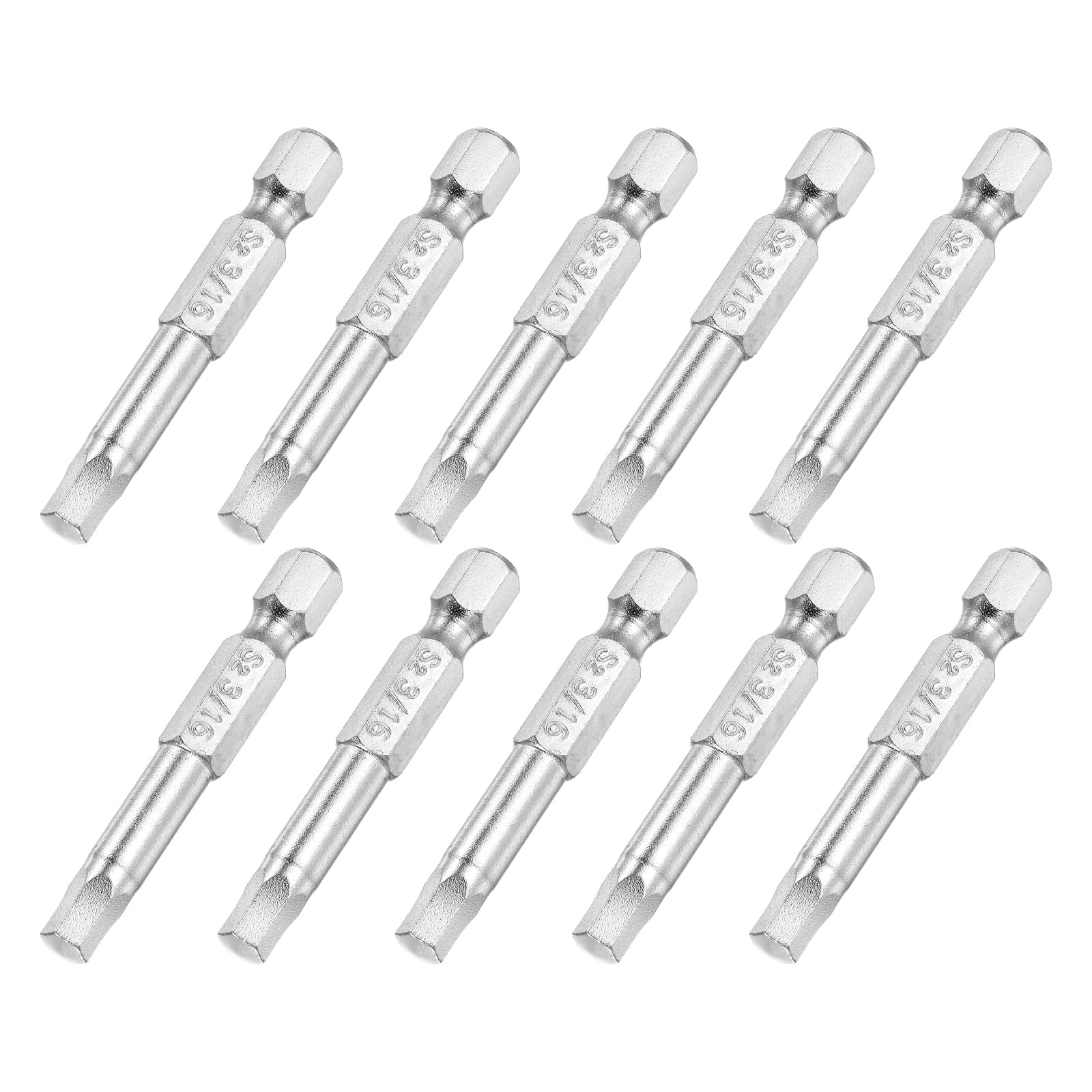 Uxcell 3/16" Magnetic Hex Head Screwdriver Bit, 1/4" Hex Shank 2 ...