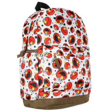 Sesame Street Elmo Big Bird Cookie Monster Scattered Print Faces Bag ...