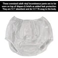 Vakly Adult Vinyl Waterproof Pull-Over Underwear - Incontinence Pants ...