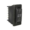Universal Car Power Door Lock/Unlock Switch Black 5-Pin Terminal Red ...