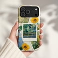 Art Collage Tough Case for Apple iPhone, Sunflower Painting Print, Dual ...