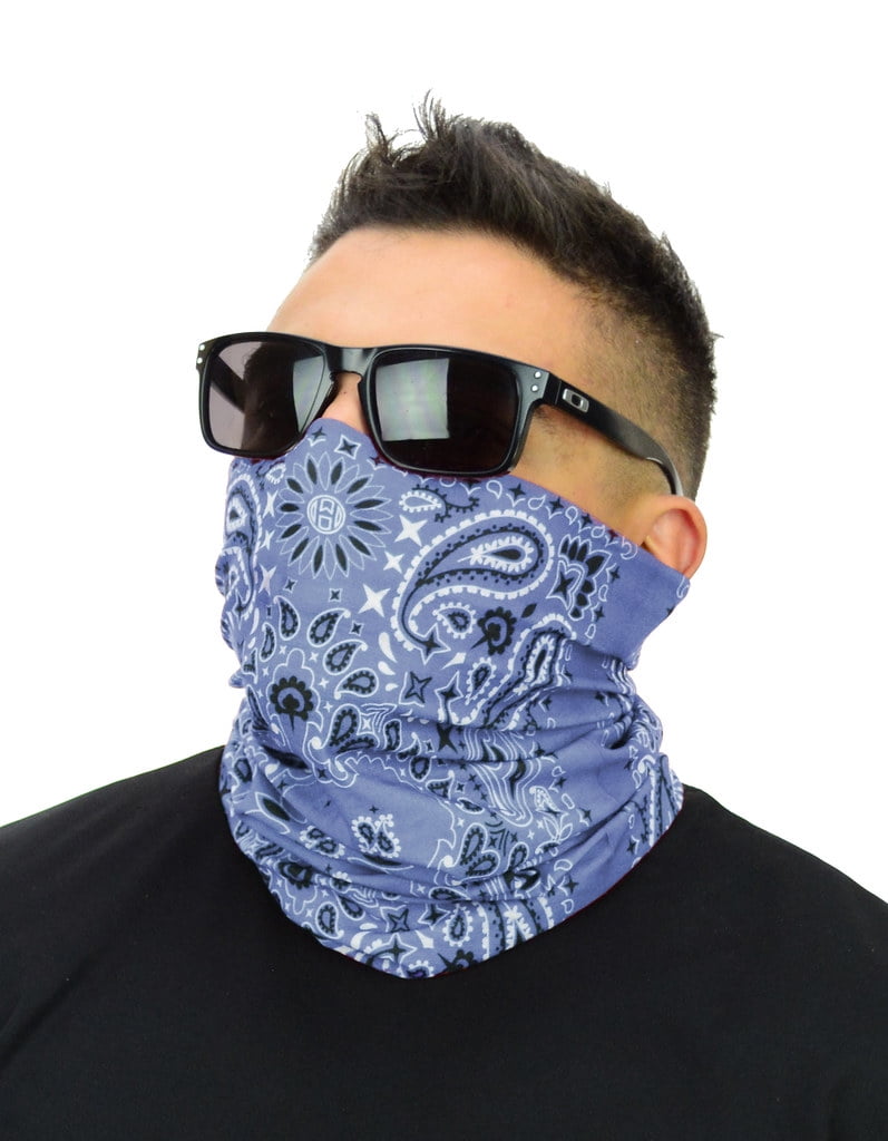 Multi Functional Tube Bandana | Classic Paisley Bandana Pattern - 3PK ...