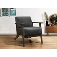 Accent Chair / Dark Walnut Finish, 30.75 lb Weight / Easy to Move ...