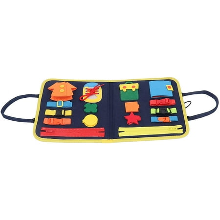 Toddler Busy Board,Felt Kids Clothing Board Button Dress Skills ...