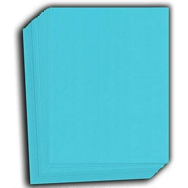 Hamilco Colored Cardstock Scrapbook Paper 8.5" x 11" Electric Blue ...